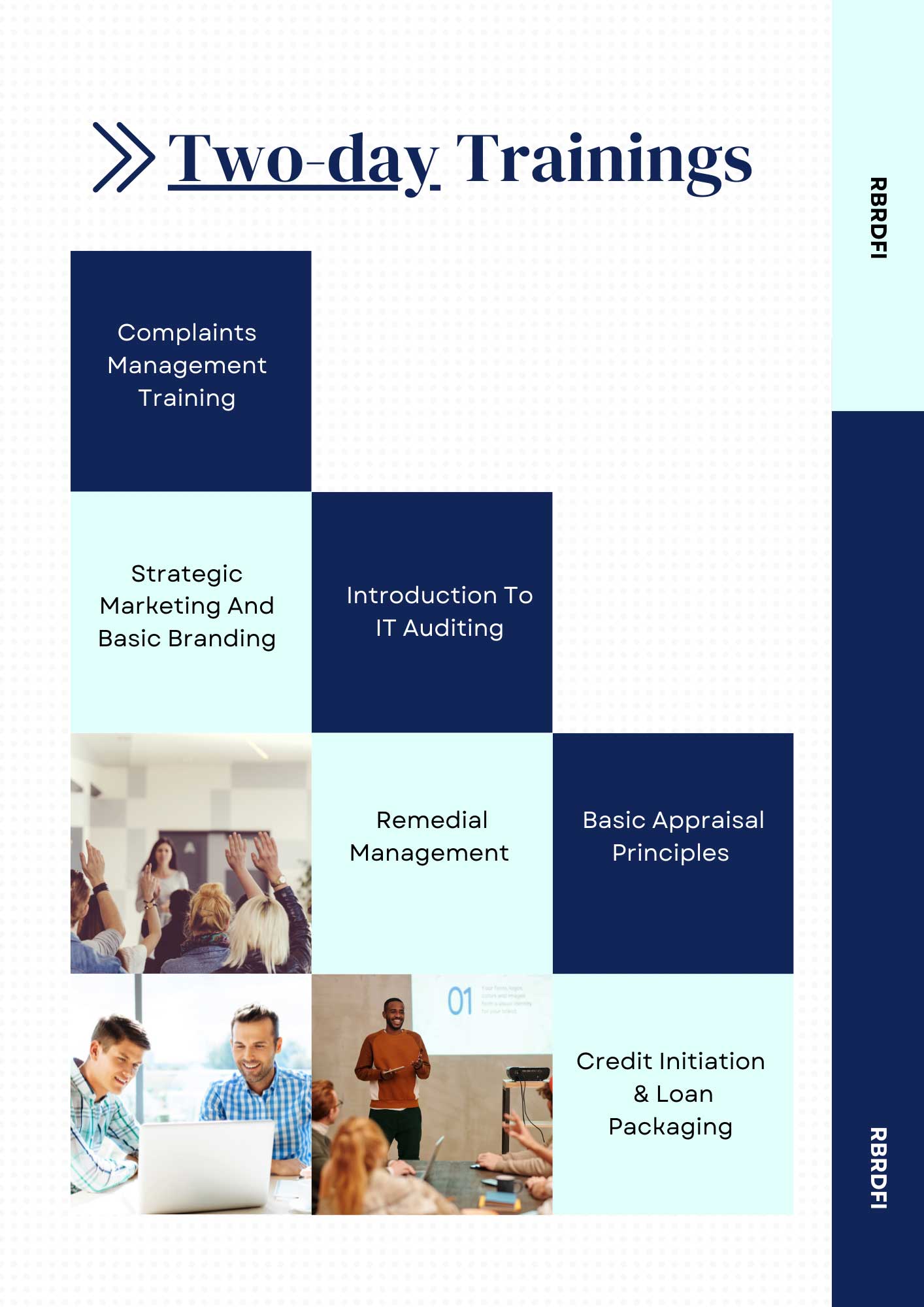 Courses Offered - RBAP Foundation RBRDFI